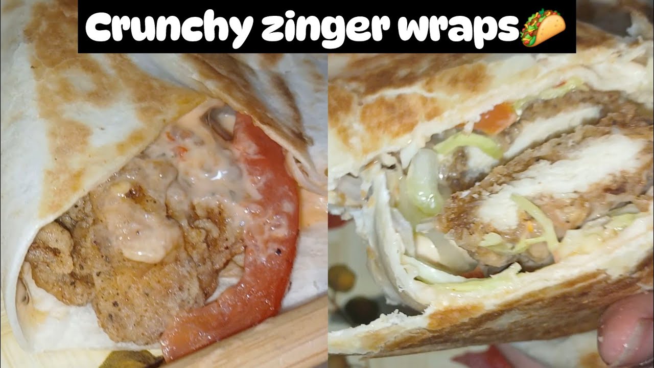 Zinger wraps🌮Homemade Easy and Quick recipe | recipe by Narmeen's ...