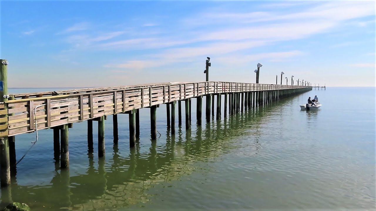 My 1st Fish on a Vudu Shrimp (Winter Pier Fishing) - YouTube