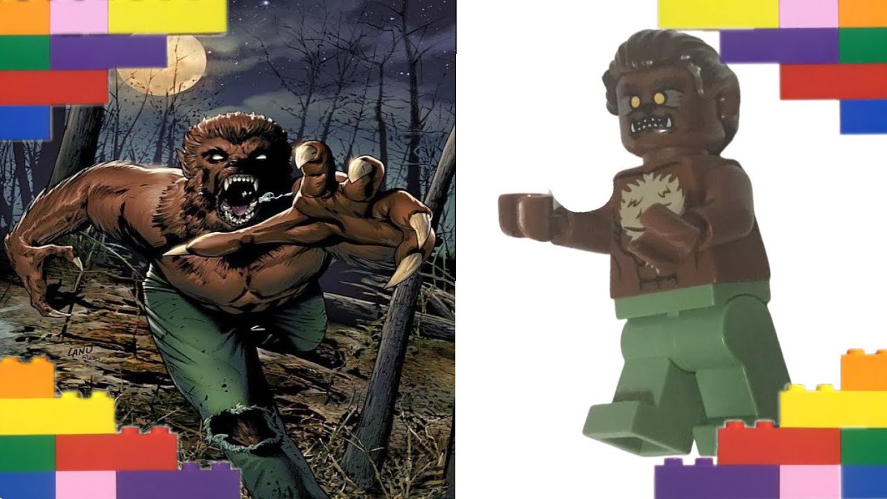 custom lego werewolf by night minifigure from marvel comics - YouTube