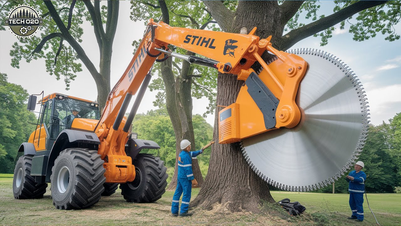 Fastest Big Chainsaw Cutting Trees Extremely Dangerous | Most Powerful ...