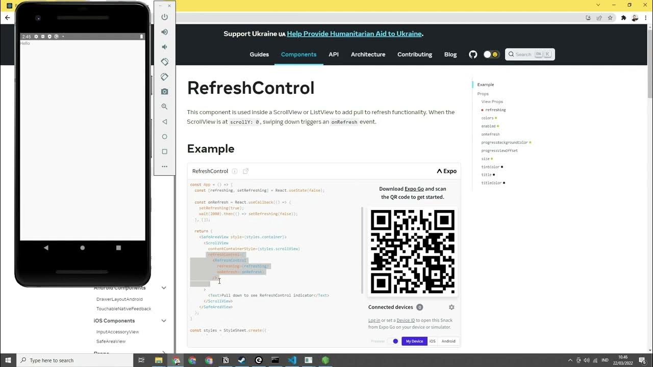 Refresh Control - Functional Component - YouTube