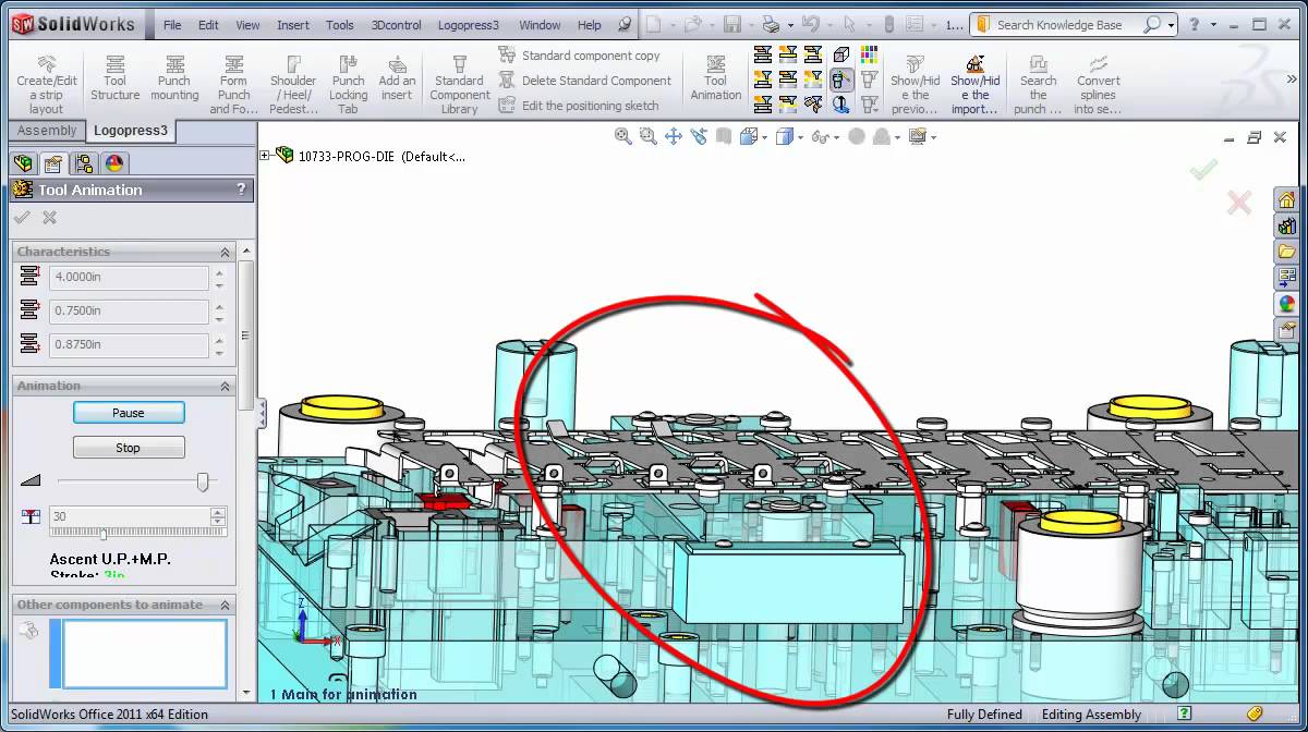 Logopress3 Tool Simulation - YouTube
