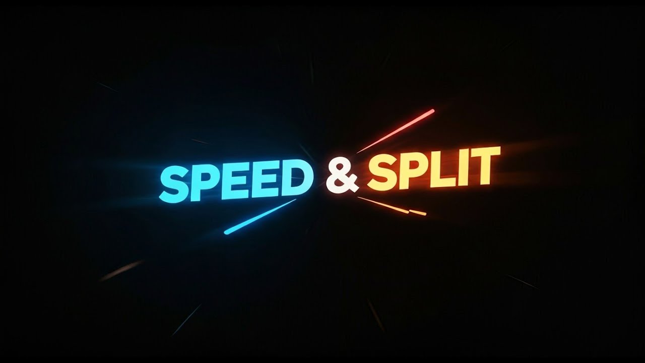 Speed & Split: Animated Text Overlay Tutorial - YouTube