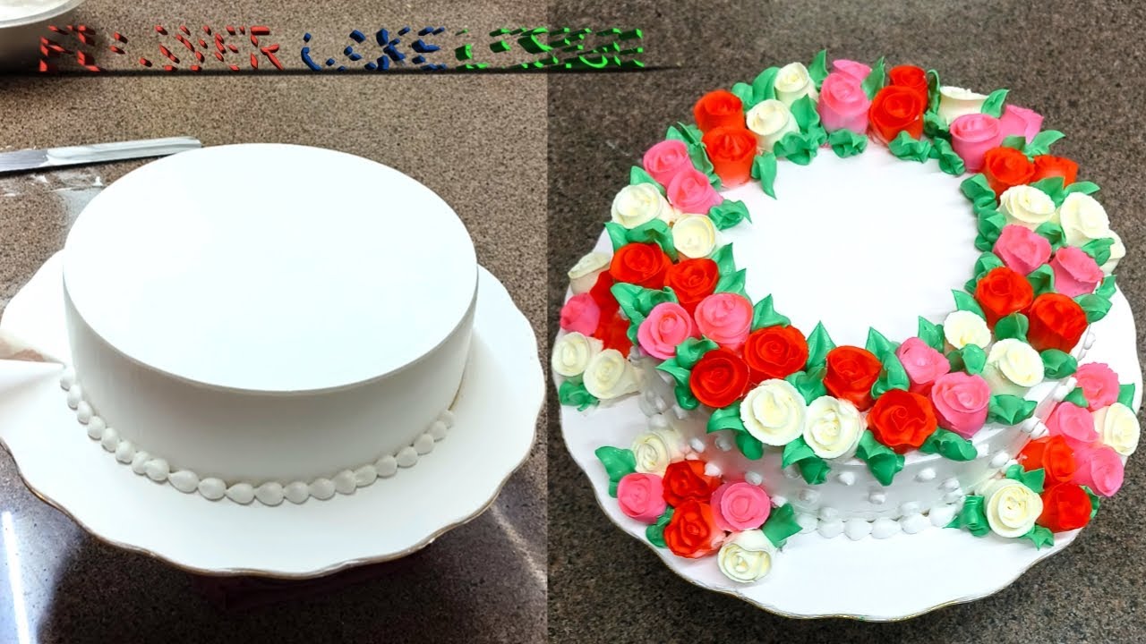 Flower Cake Design | Cake Decorating Tutorials for Beginners | So ...