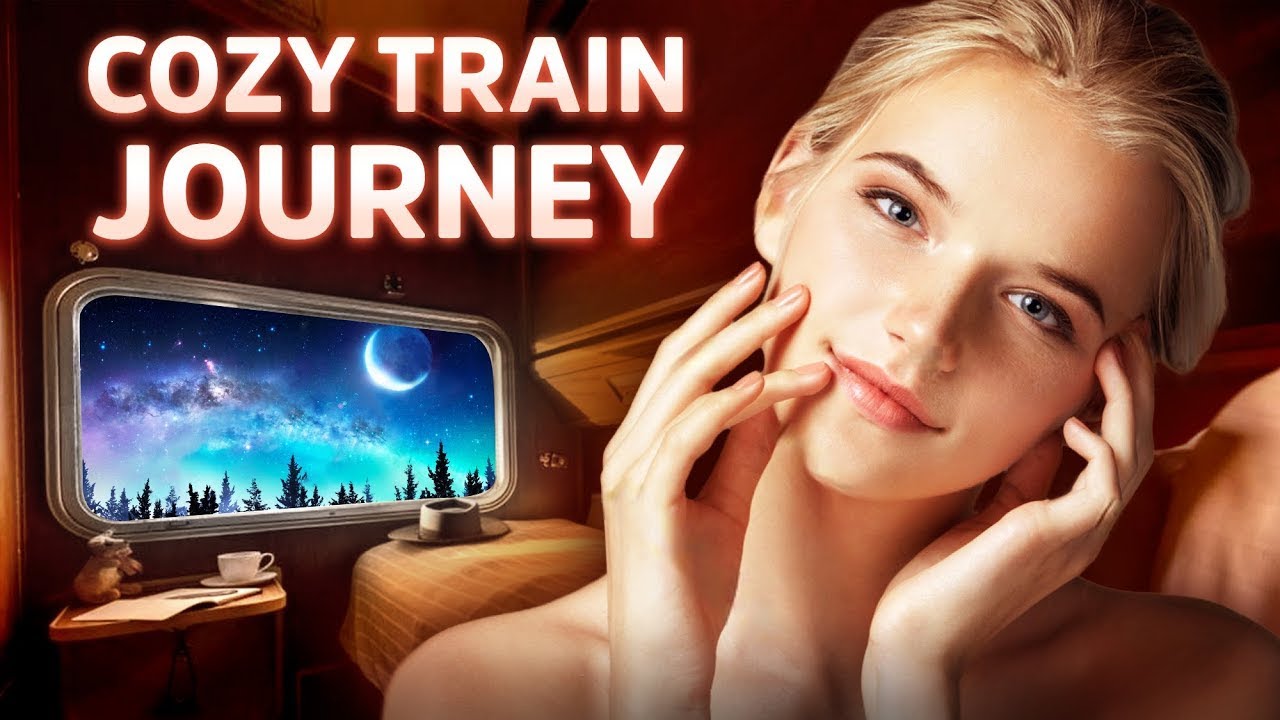 Cozy Train Journey on a Rainy Evening - Sleep Talk Down with Train ...