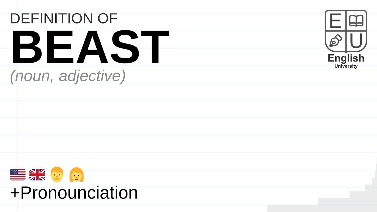 BEAST meaning, definition & pronunciation | What is BEAST? | How to say ...