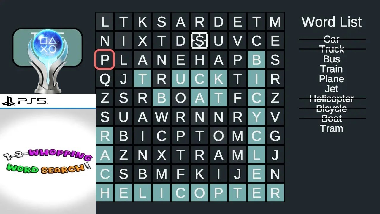 1-2-Whopping Word Search! 100% Trophy Playthrough | PlayStation 5 - YouTube