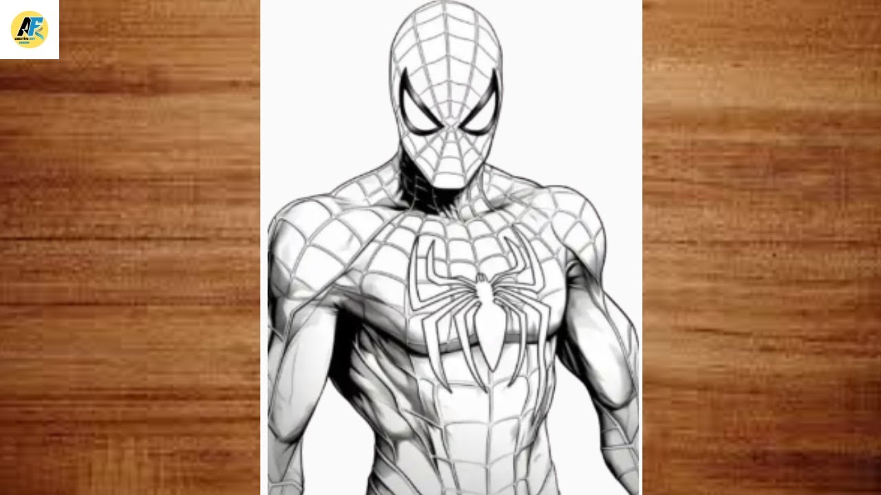 How To Draw Spiderman | Drawing Tutorial Step-by-Step|Easy drawing for ...