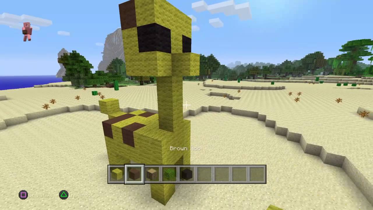 Minecraft: PlayStation®4 Edition Giraffe build - YouTube