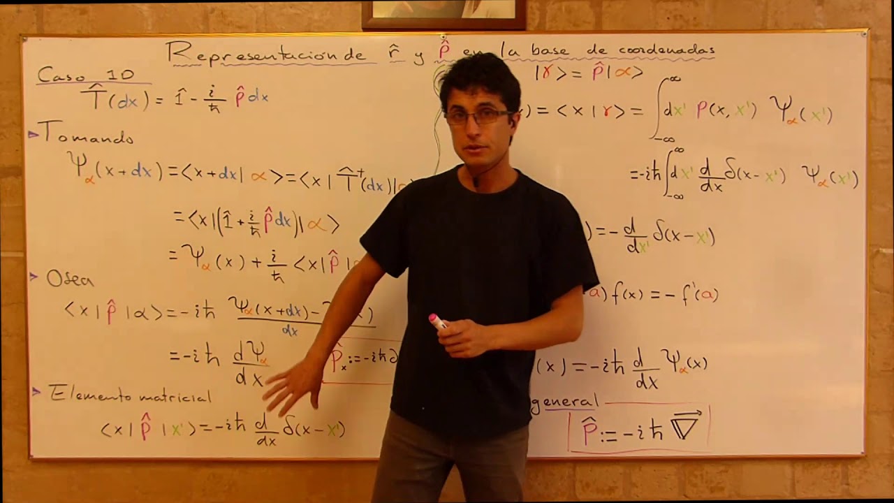 029 Representación en la base de posición de los operadores momento y ...