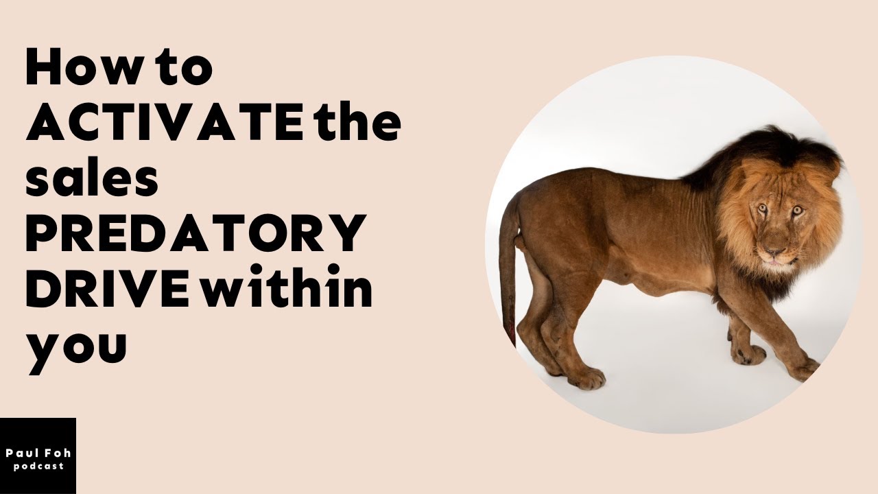 How to activate the sales predatory drive within you - YouTube