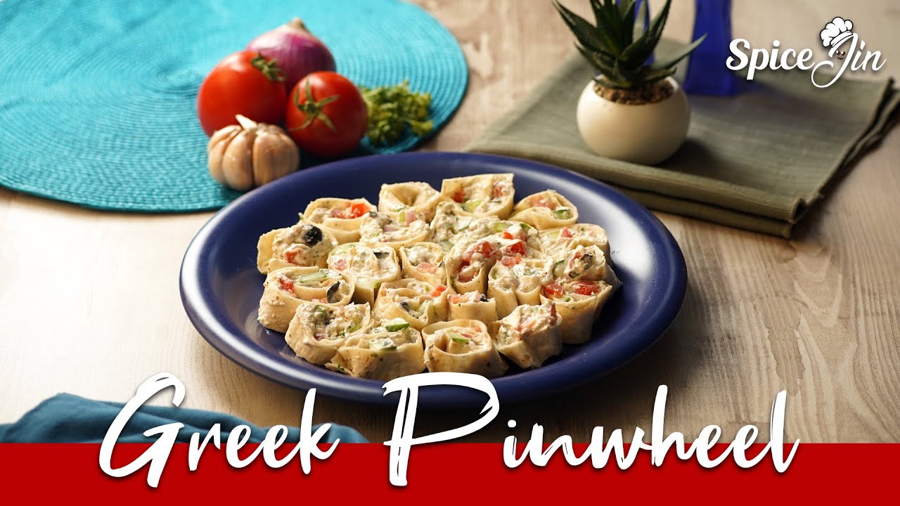 Greek Pinwheel Recipe II Appetizers II Ramzan special recipe - YouTube