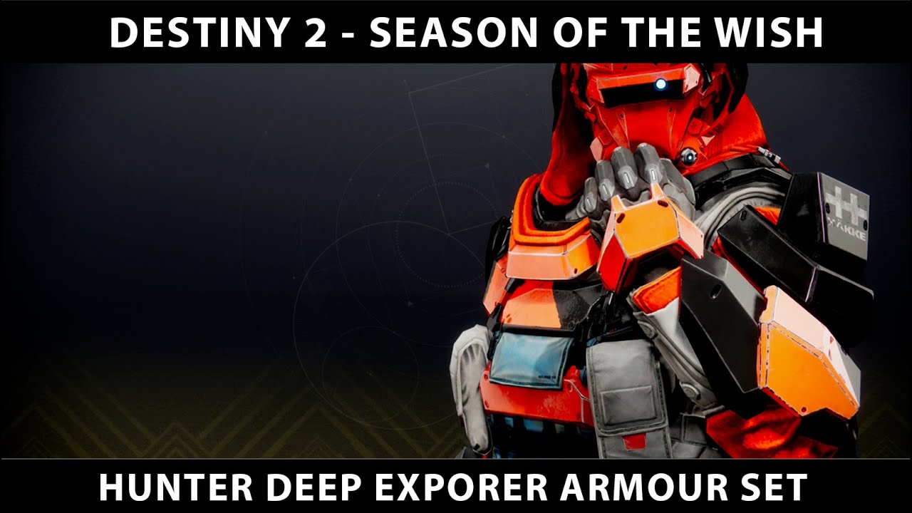 Destiny 2:Deep Explorer Armour Set - Hunter Set - YouTube