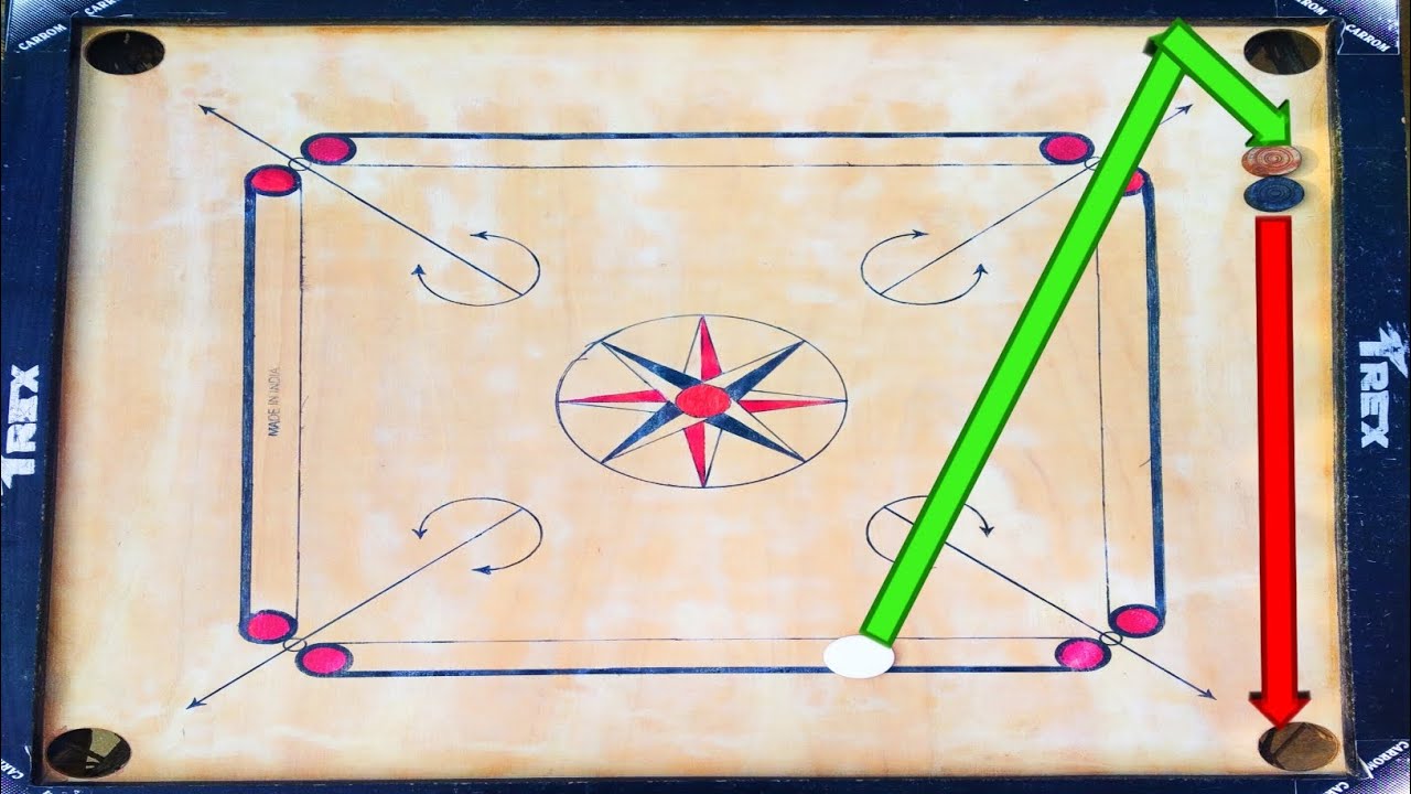 Top 5 rare and interesting pocket stroke in carrom board||carrom sangam ...