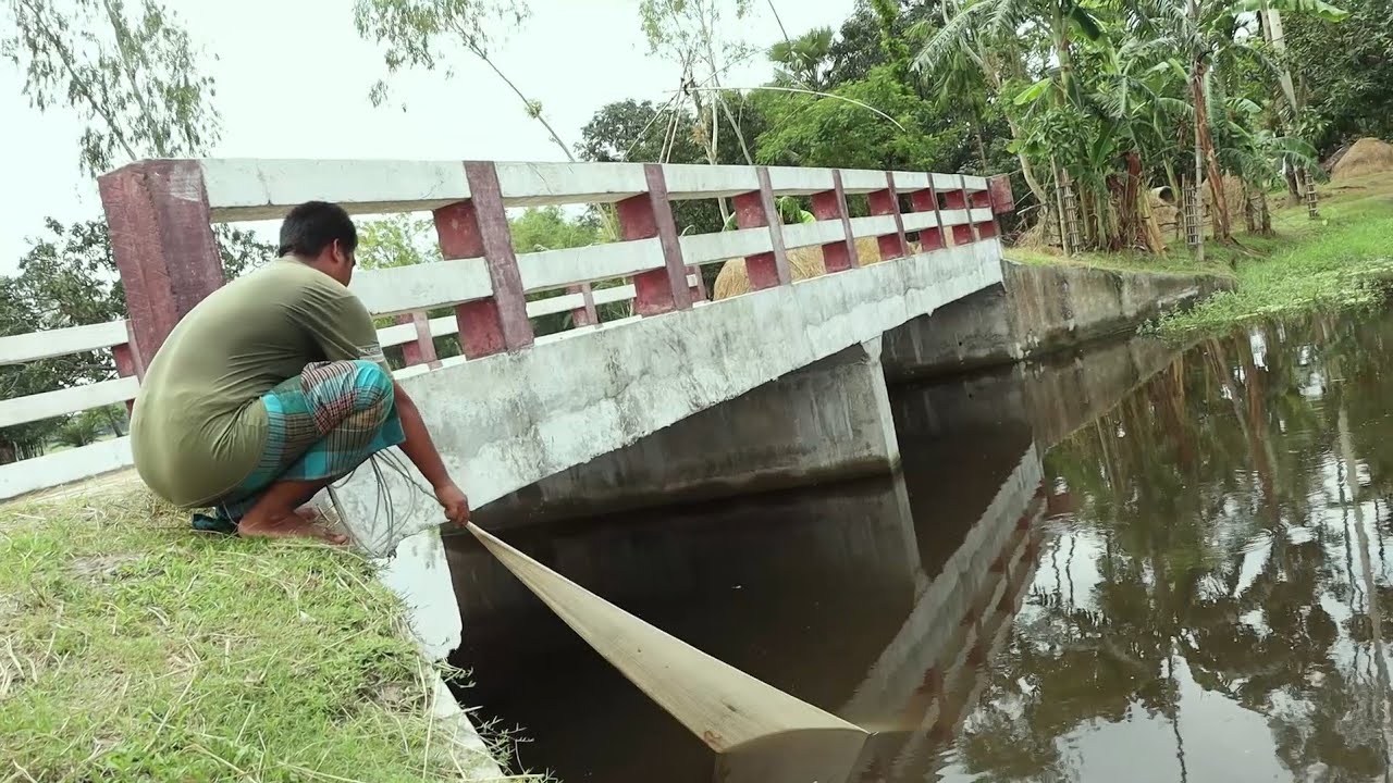 Net Fishing Videos | Primitive Fishing Techniques in Village - YouTube