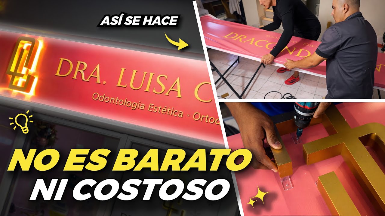 👉 Cómo hacer un letrero profesional sin que sea costoso - YouTube