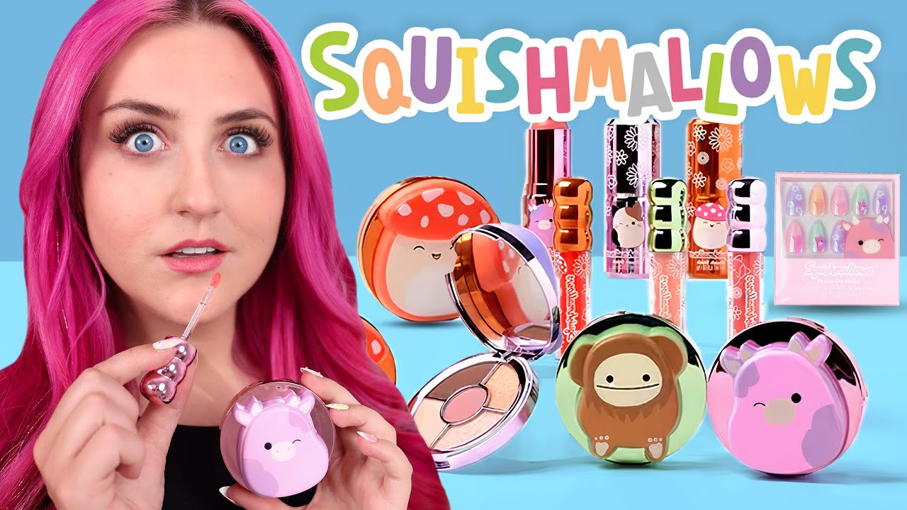 I Tested Squishmallow Beauty Products | Viral Ventures! - YouTube