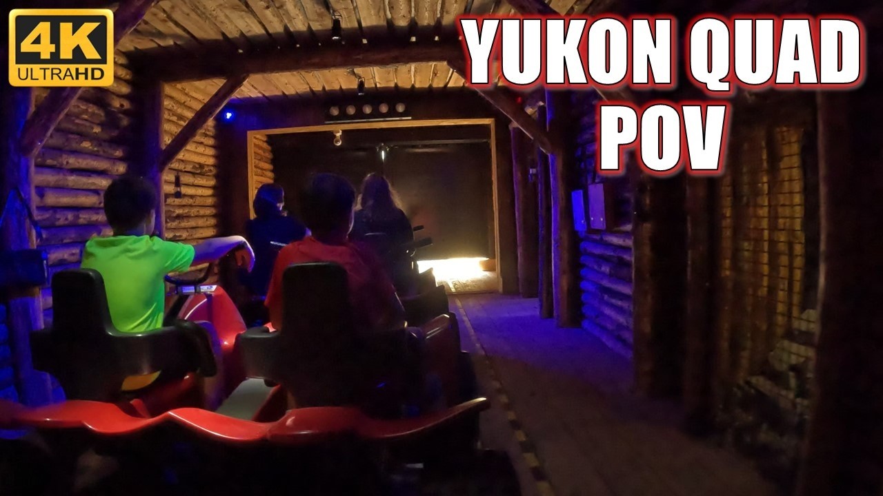 Yukon Quad POV (Row 3 4K 60FPS), Le Pal Intamin Straddle Coaster | Non ...