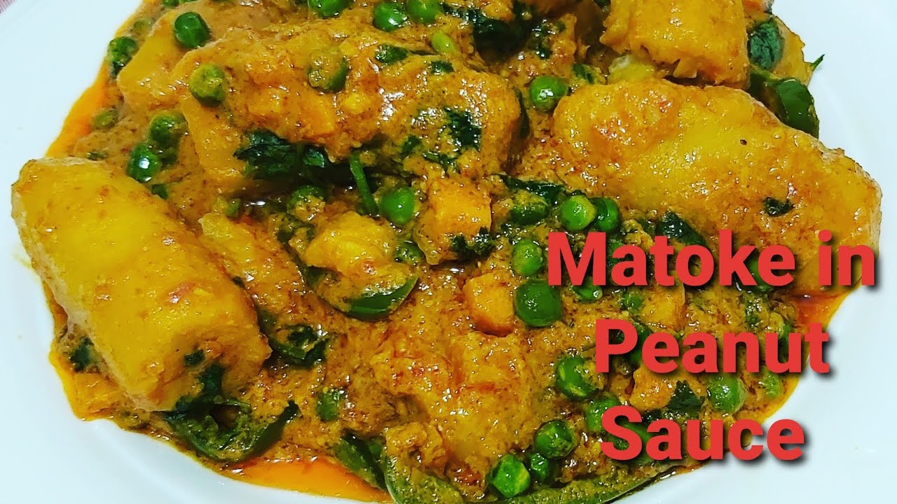 MATOKE IN PEANUT SAUCE - YouTube