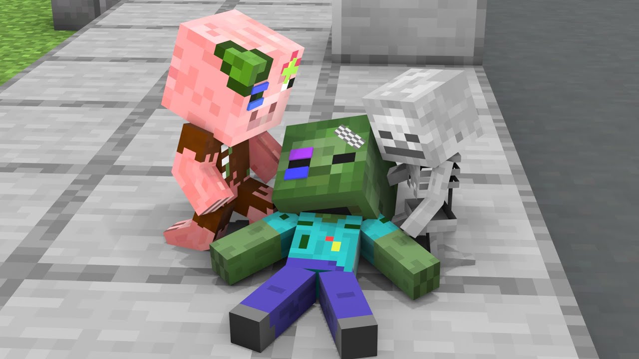 Good Baby Zombie but Poor - Sad Story - Minecraft Animation - YouTube