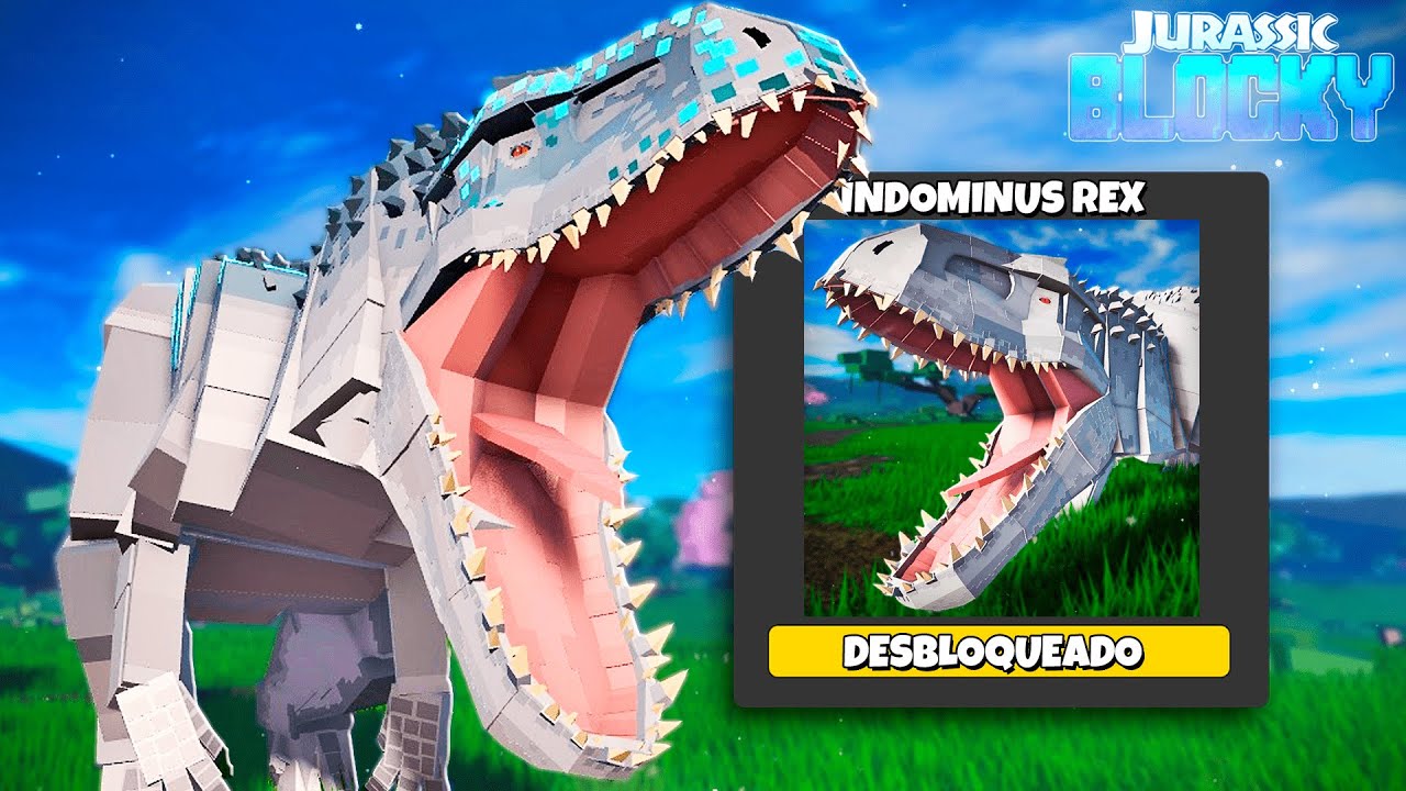 COMO CONSEGUIR A INDOMINUS REX ULTRA RÁPIDO! | ROBLOX Jurassic Blocky ...