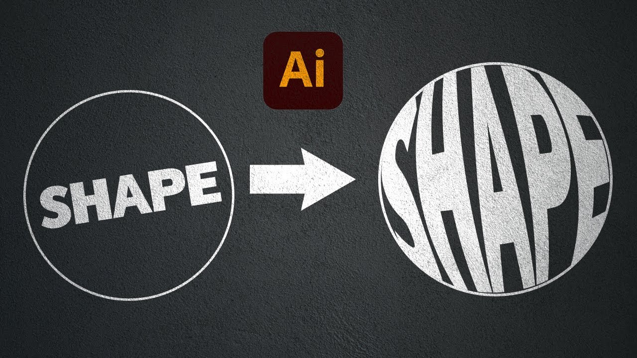 Warp Text Into Shapes With Illustrator | Illustrator Tutorial - YouTube