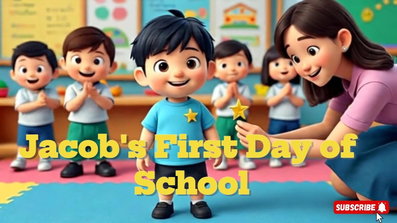 Jacobs First Day of School #animation #cartoon #kids #school - YouTube