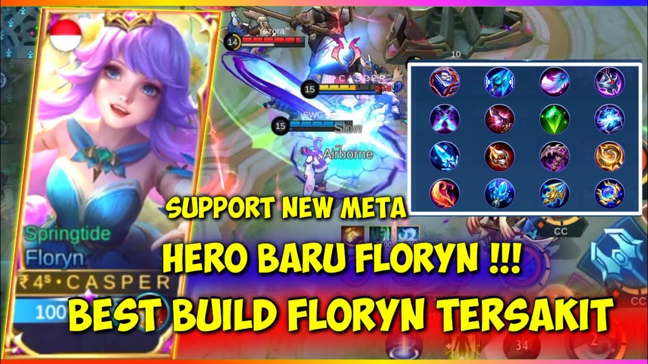 NEW HERO FLORYN ! ITEM BUILD FLORYN TERSAKIT 2021 MOBILE LEGENDS - YouTube