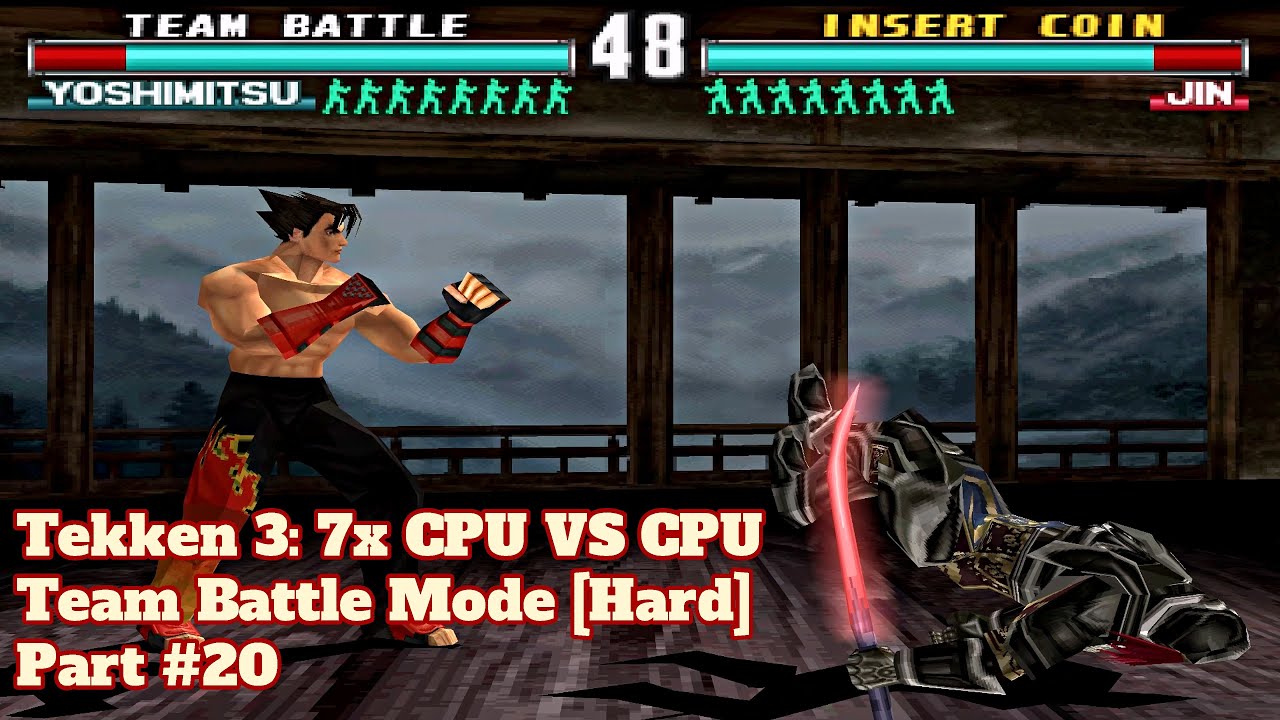 Tekken 3: 7x CPU VS CPU Team Battle Mode [Hard] Part #20 - PSX PS1 ...