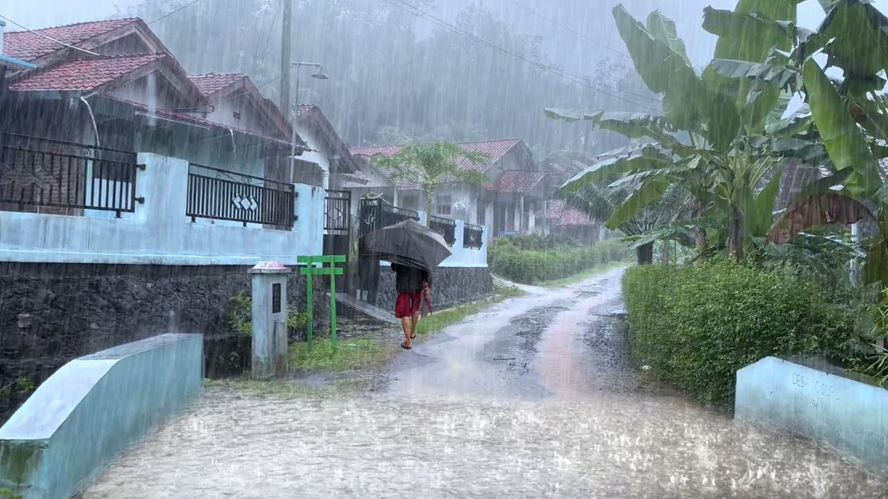 Super Rainstorm So Very Heavy and Thunderstorm|99% Hypnotized Weather ...