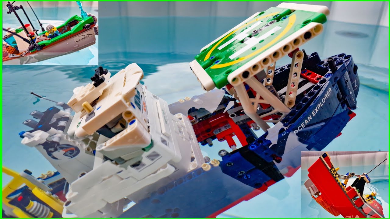 LEGO BOATS SINKING #9 - YouTube