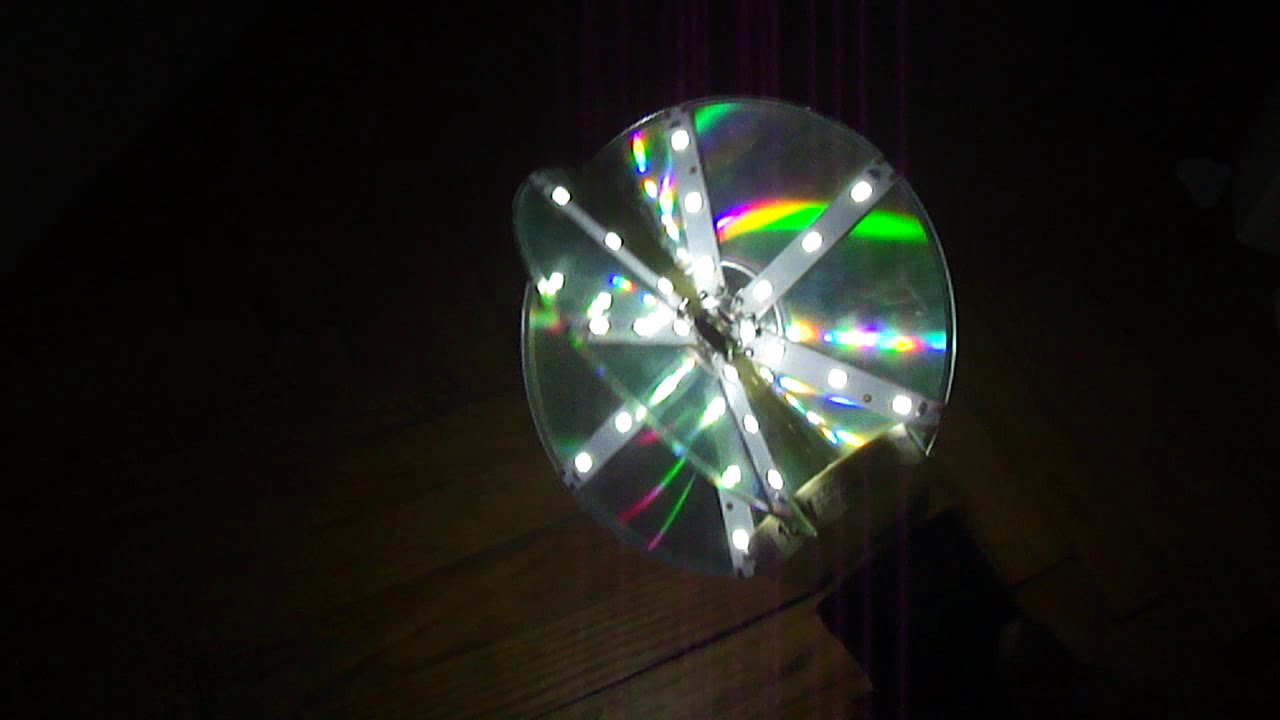 Make your own CD LED lamp! - YouTube