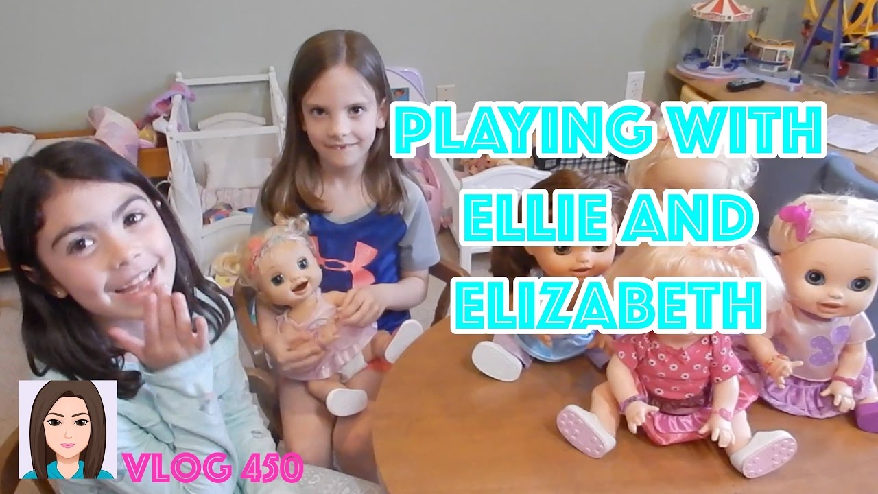 Vlog 450: Playing With Ellie and Elizabeth - YouTube