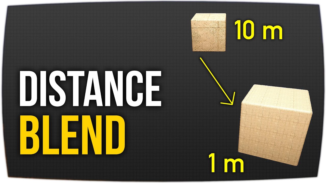 Distanzbasierte Texturen (für Meshes u. Landscapes) | Distance Blend ...