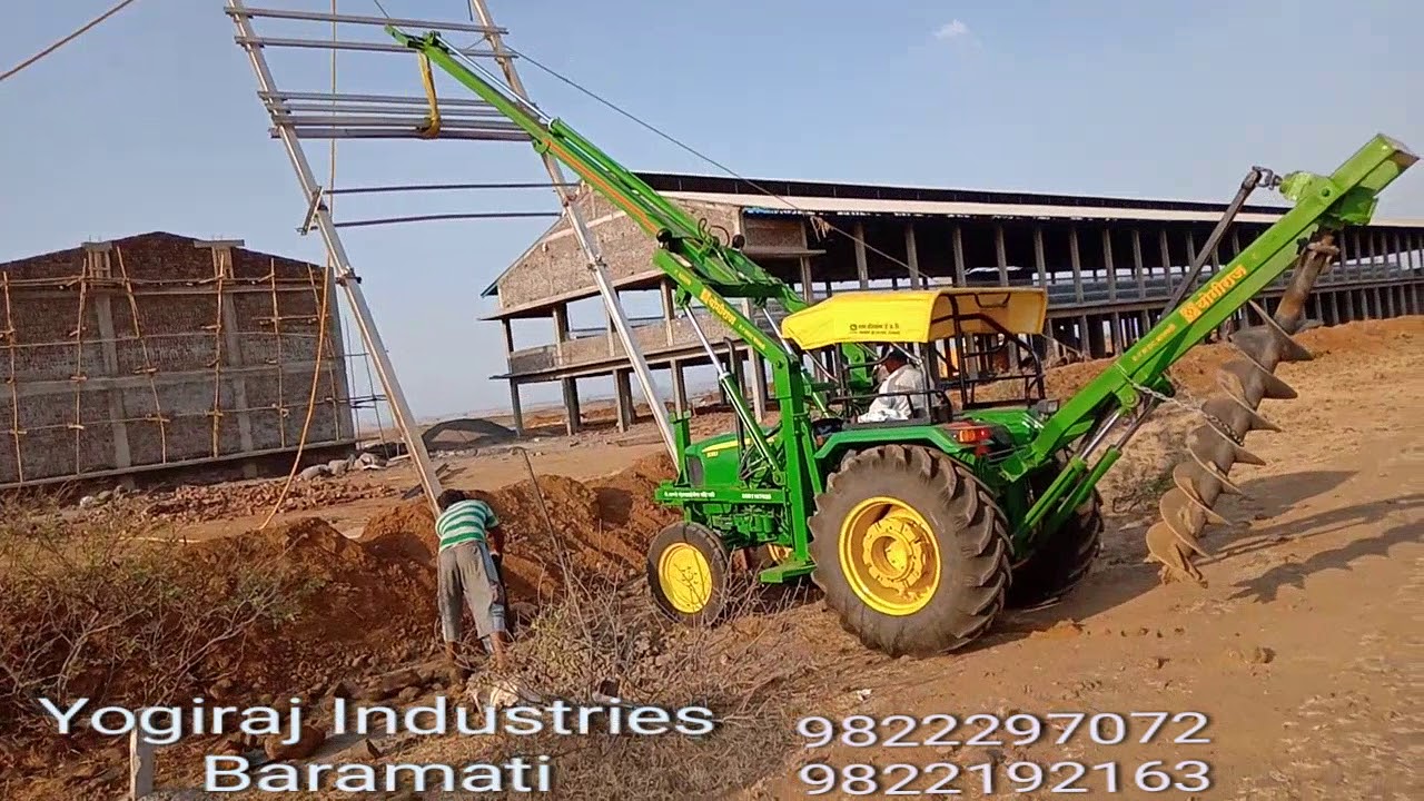 Tractor Mounted Hydra Crane & Digger Suitable For 50 hp Tractor Model ...