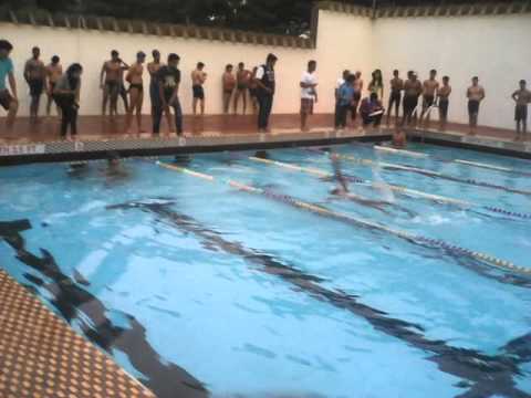 MIT swimming trials for 1st year - YouTube