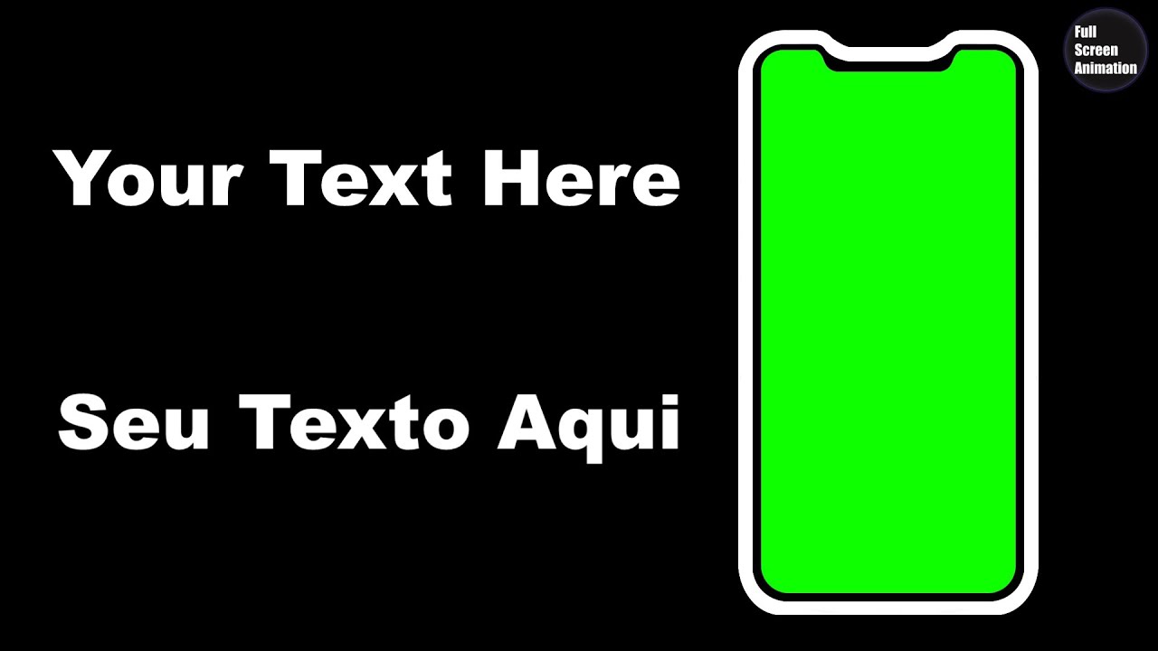 Smartphone Green Screen Animation [Mobile Frame Green Screen] Chroma ...