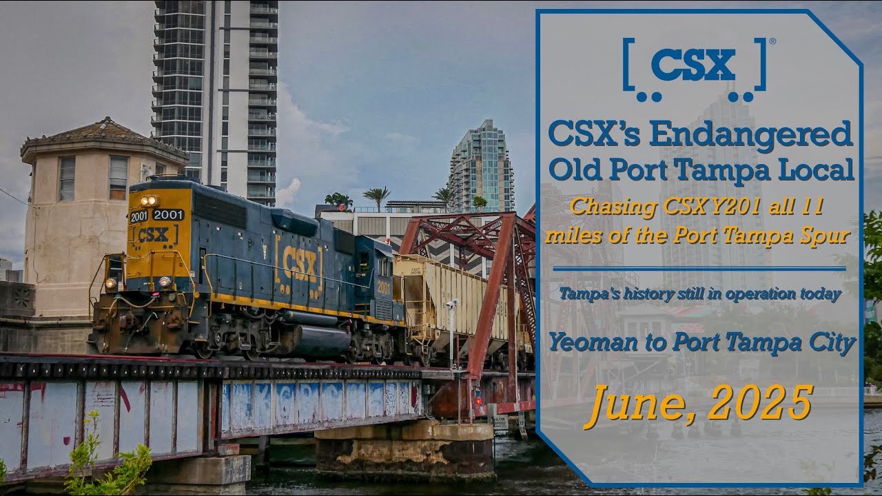 Chasing CSX's Endangered Old Port Tampa Local - Railfanning Tampa - YouTube