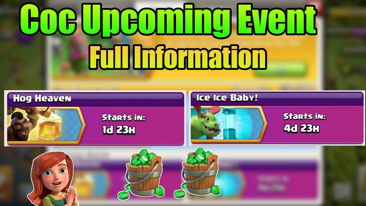 Coc Upcoming Hog Heaven And Ice Ice Baby Event Rewards | Coc hog Event ...