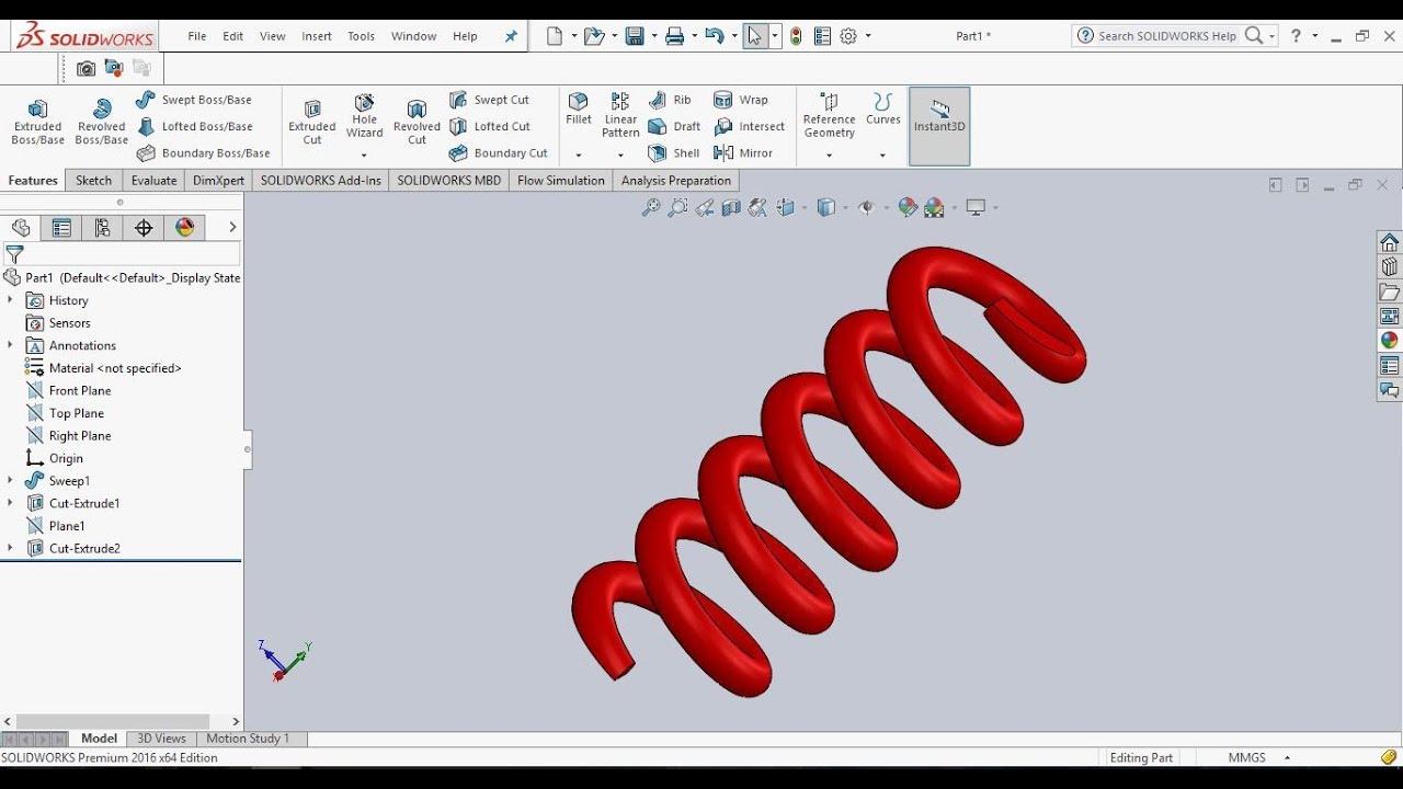 Learn SolidWorks | Shock Absorber - Part 3 - YouTube