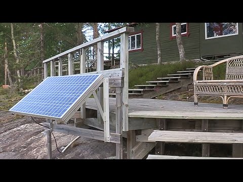 Aurinkosähkö mökille