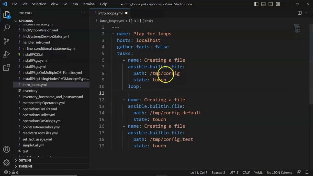 Section-28: Video-1: Introduction to loops | Ansible-Playbooks | VRTechnoloige - YouTube