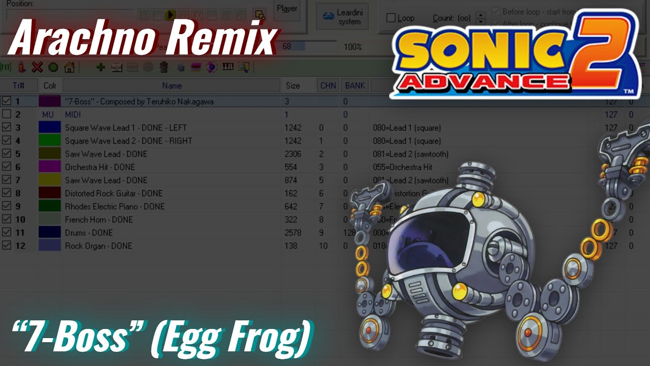 "7-Boss" (Egg Frog) - Sonic Advance 2 (Arachno Soundfont Remix) - YouTube
