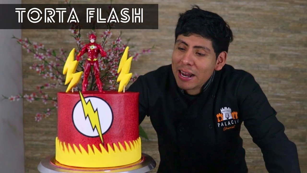Torta Temática FLASH en ROJO intenso 🎂⚡🤩 - YouTube