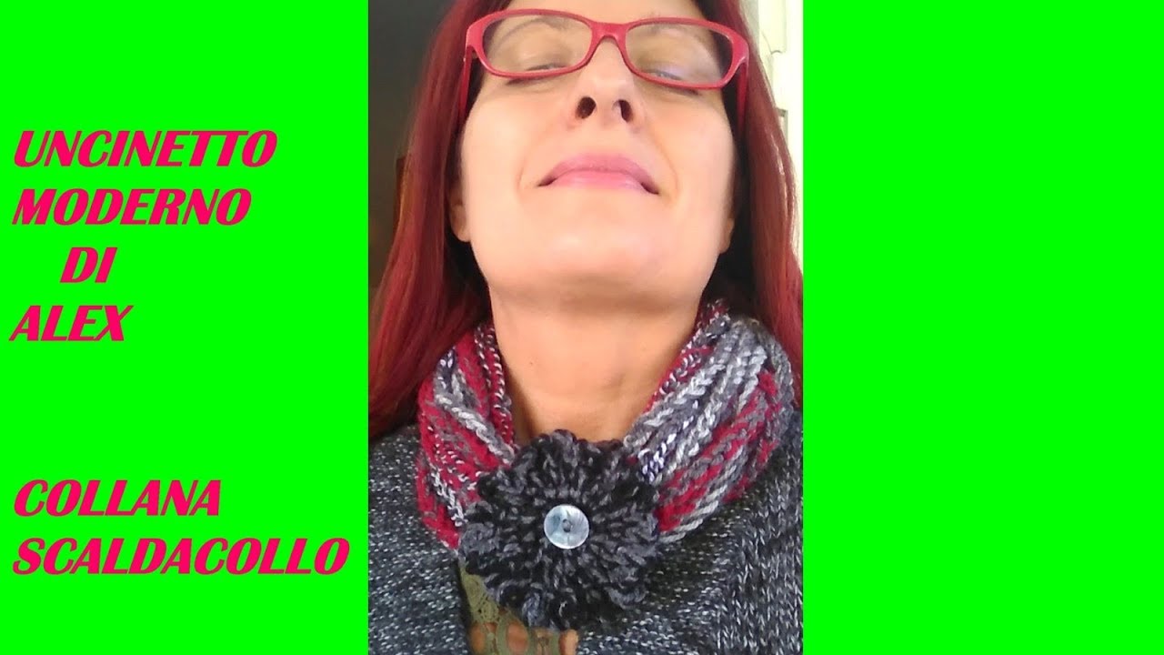 COLLANA SCALDACOLLO ALL'UNCINETTO tutorial - YouTube