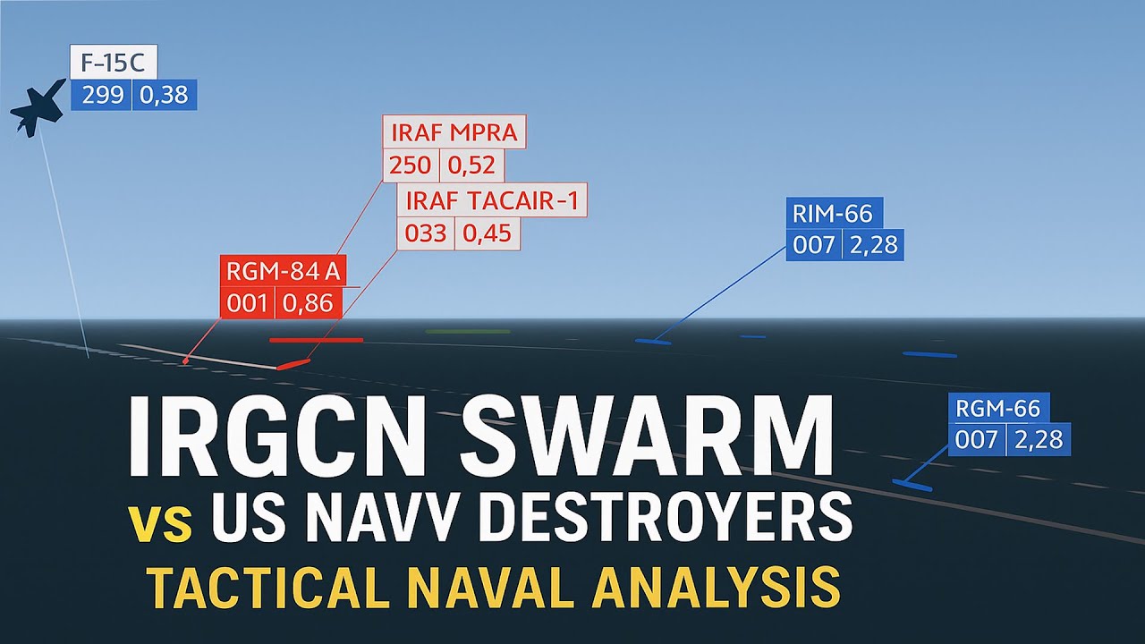 IRGCN Swarm vs US Navy Destroyers | Tactical Naval Analysis - YouTube