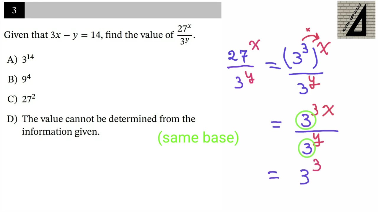 SAT ALGEBRA EXAMPLE 11 YouTube sat-algebra-example-11-youtube