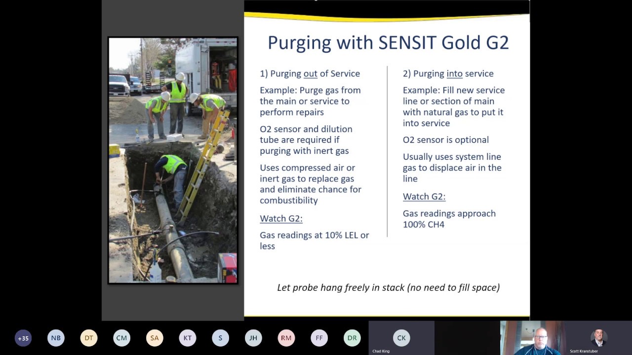 SENSIT Tailgate Training Purging Natural Gas using SENSIT G2 - YouTube