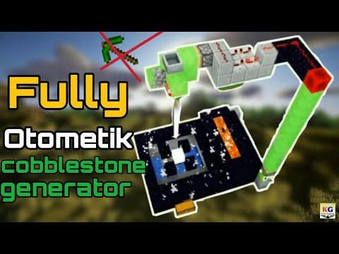 How To Make Fully Automatic Cobblestone Generator / Minecraft / #2 ...