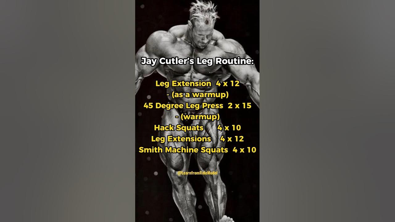 Jay Cutlers Leg Routine Role Model Leg Workout Quad Stomp Legworkout Jaycutler Youtube